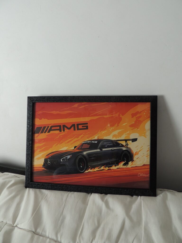 Mercedes AMG Inspired A4 Size Framed Poster - The Poster Lab.
